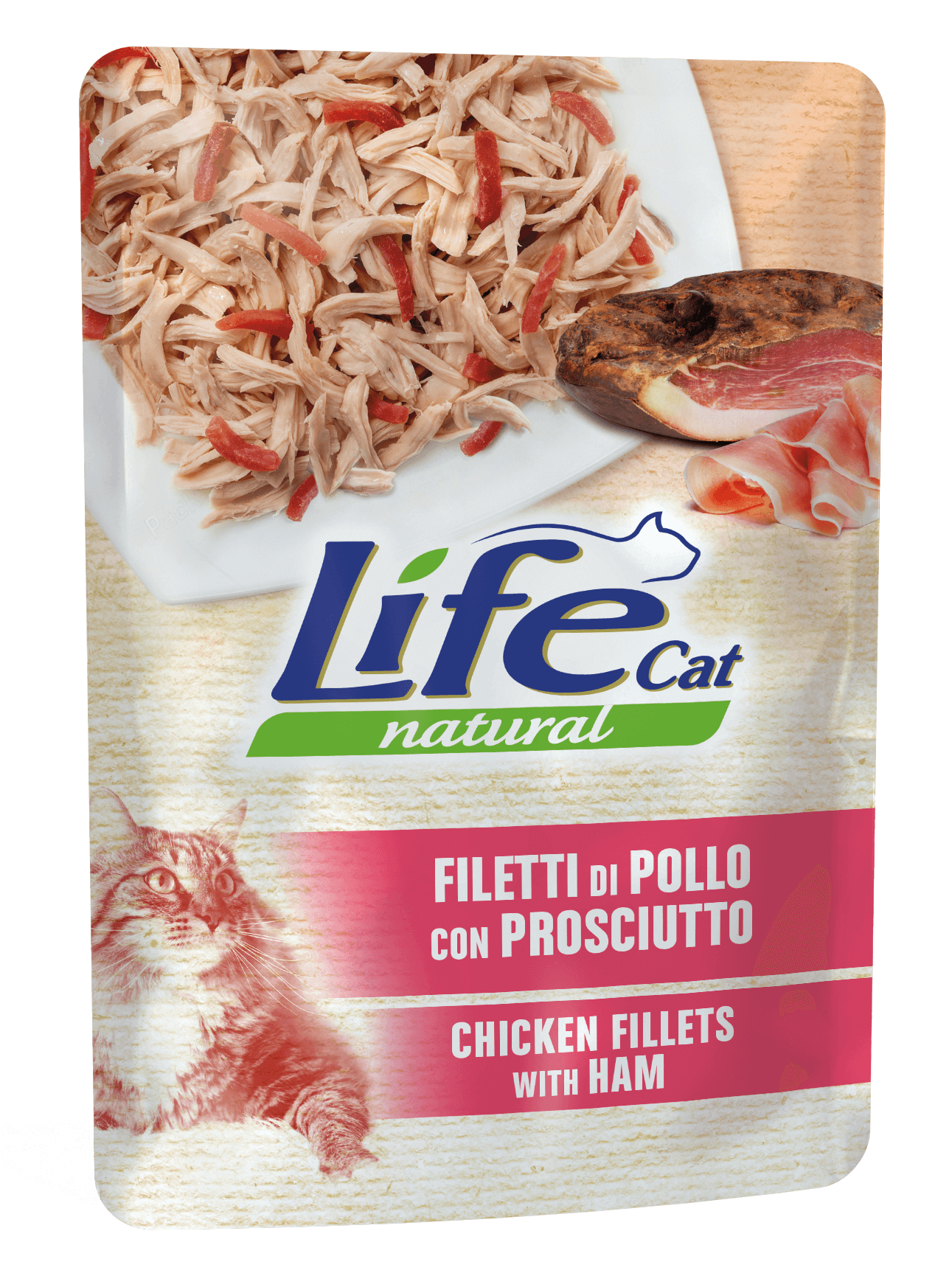 Busta 70gr filetti di pollo con prosciutto - Life Natural