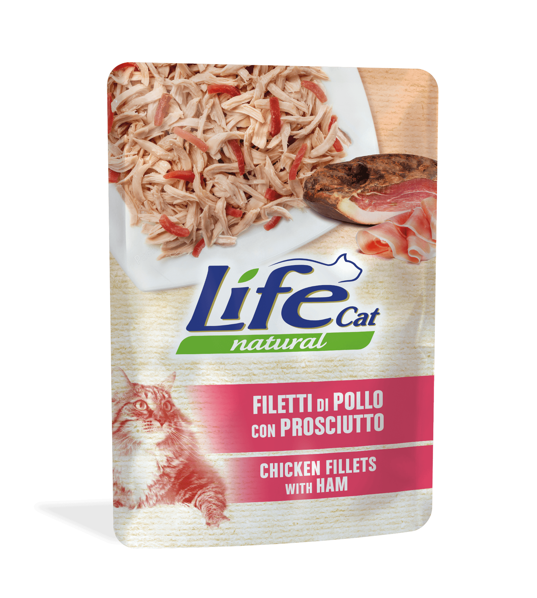Envelope 70gr chicken fillets with ham - Life Natural