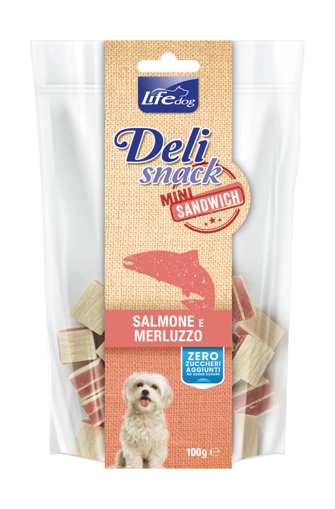 Delisnack mini sandwich: salmon and cod - Life Natural