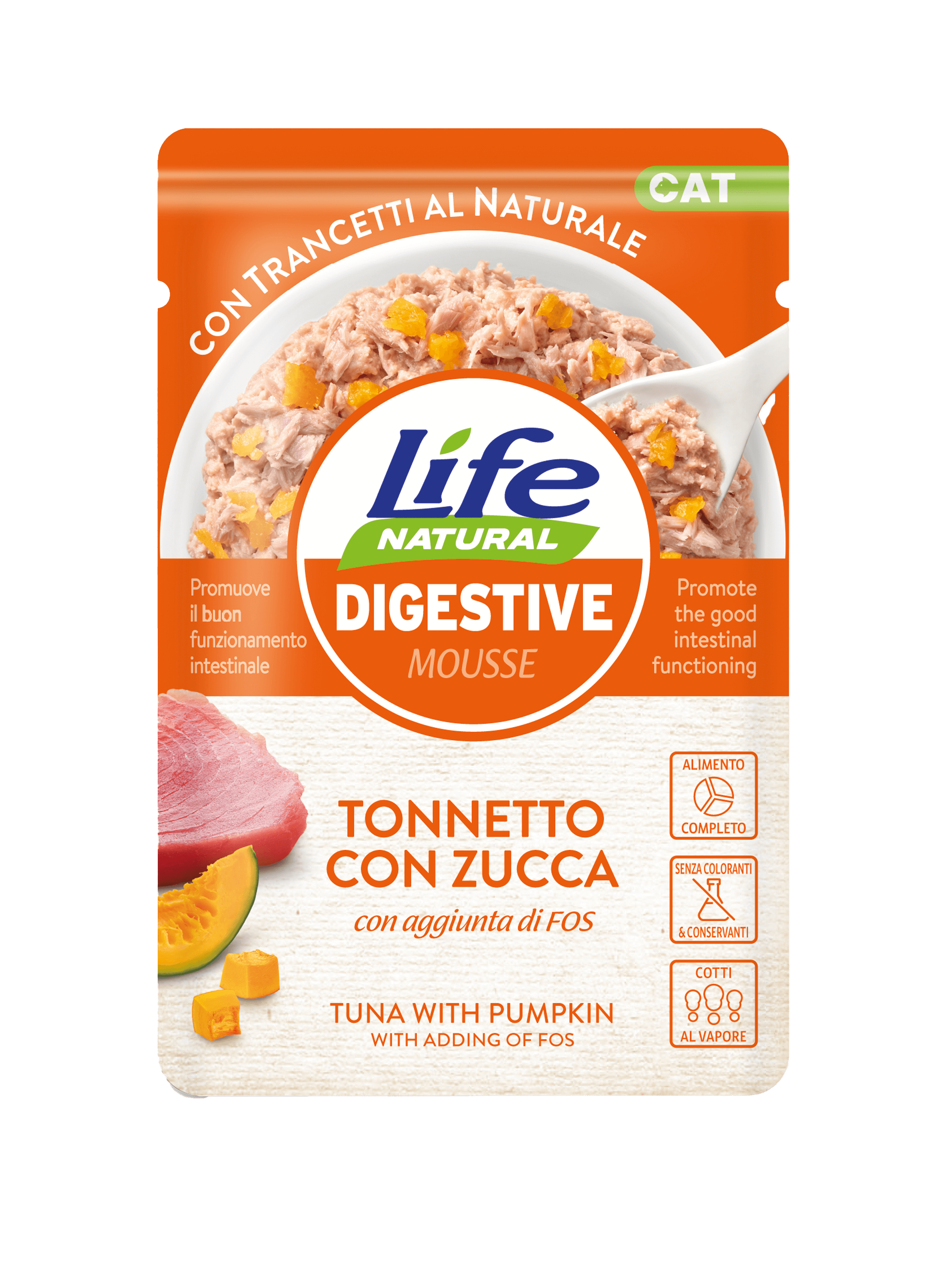 Busta 70gr - Digestive Tonnetto con Zucca - Life Natural Busta 70gr - Digestive Tonnetto con Zucca - Life Natural